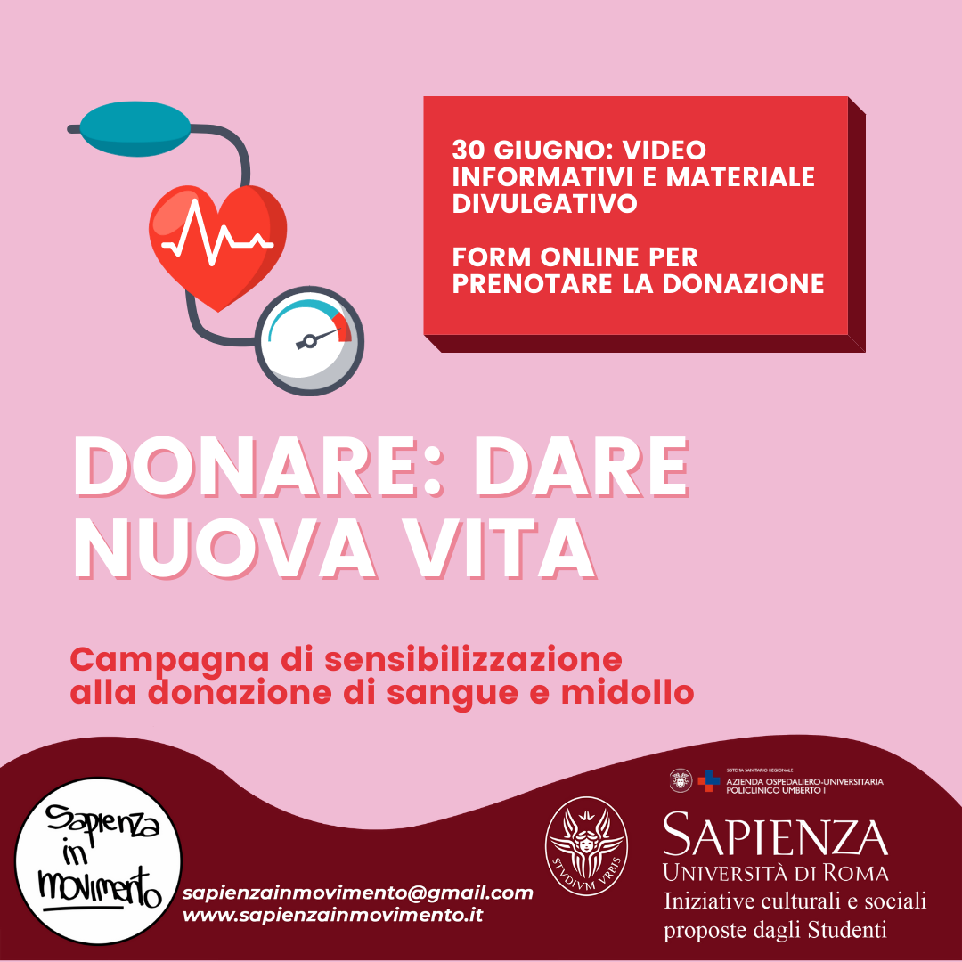 Donare: dare nuova vita | Sapienza Università di Roma [news]